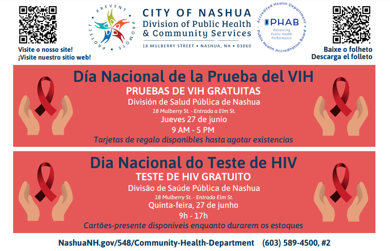 Nashua Public Health recognizes National HIV Testing Day on June 27 ...