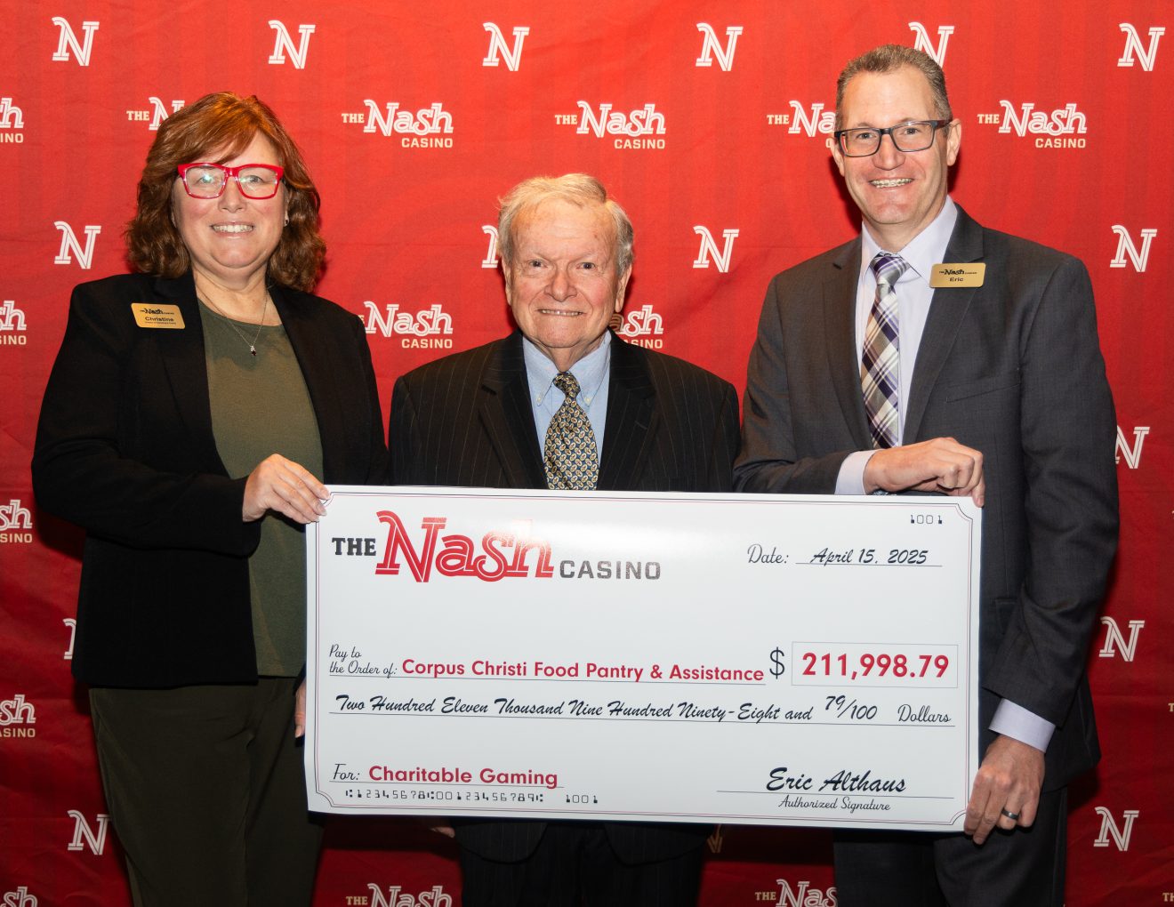 The Nash Casino makes $1.5M distribution to local nonprofits after the first month of operation ...