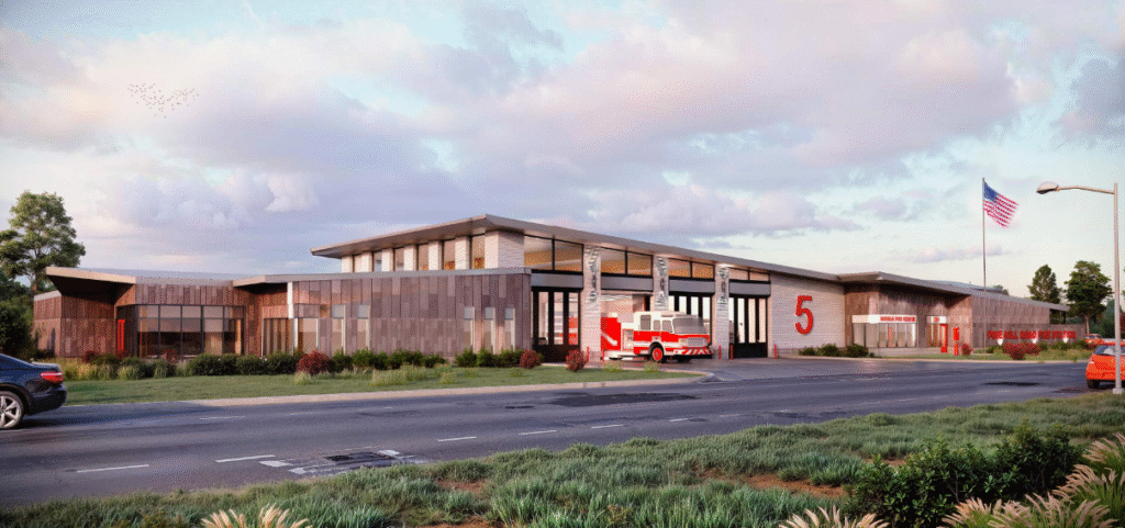 Fire department and city present plans for new Station 5 fire station ...