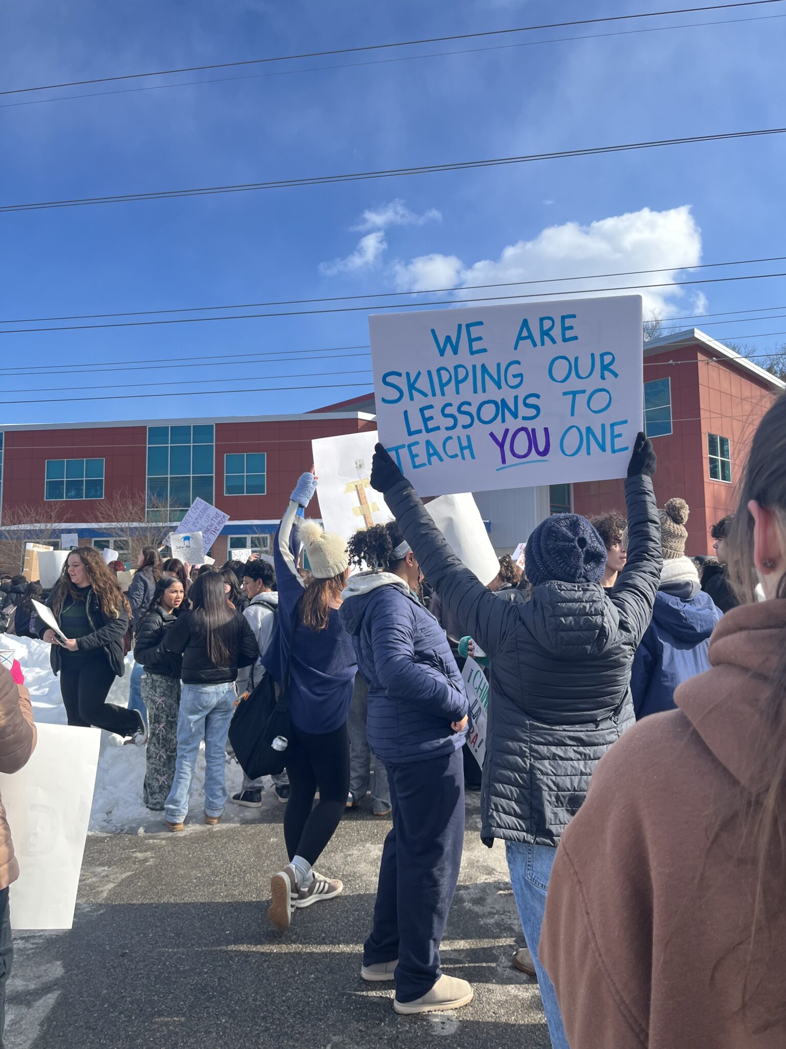 Nashua students walk out in protest of ICE: 'I love my country and I ...