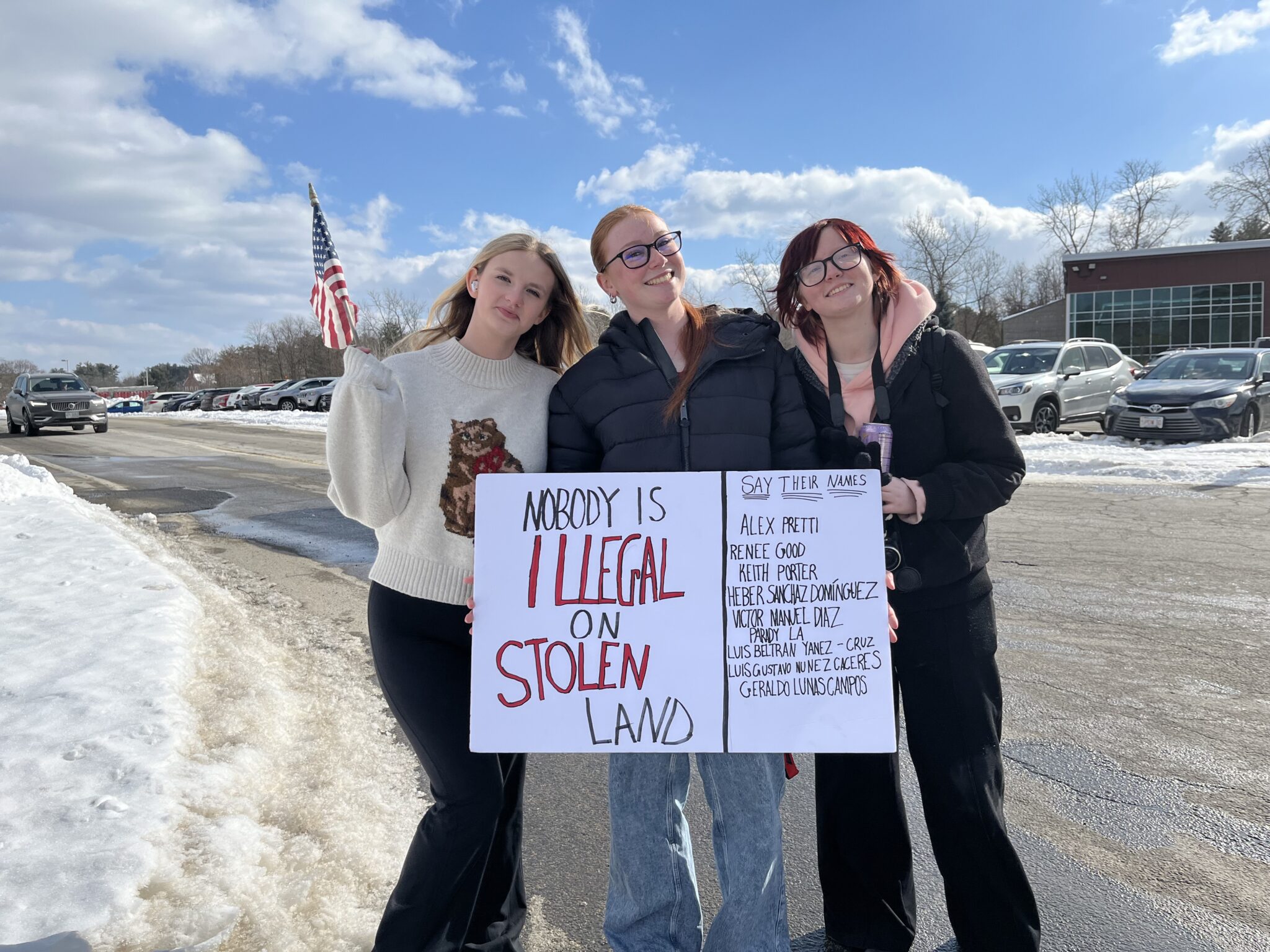 Nashua students walk out in protest of ICE: 'I love my country and I ...